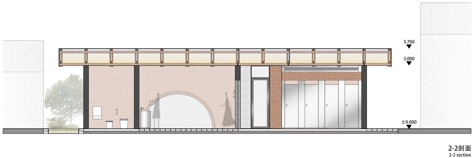 Red Brick Public Toilet on Liuba Old Street by Shulin Architecture - 谷德设计网