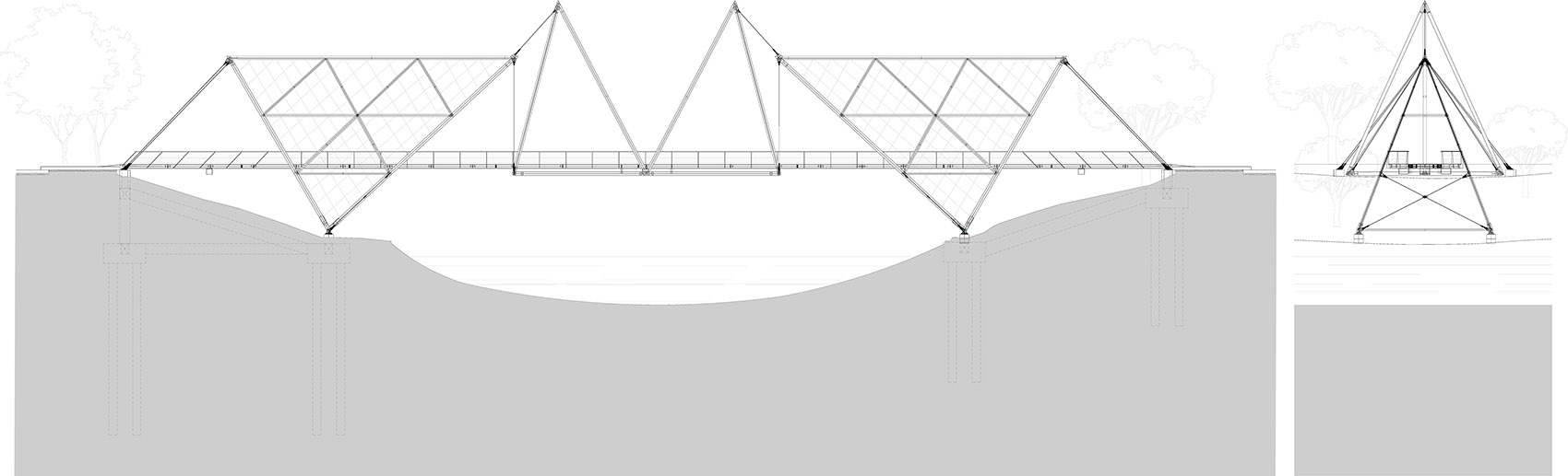Edenland Pedestrian Bridge in Luxelakes by unarchitecte - 谷德设计网