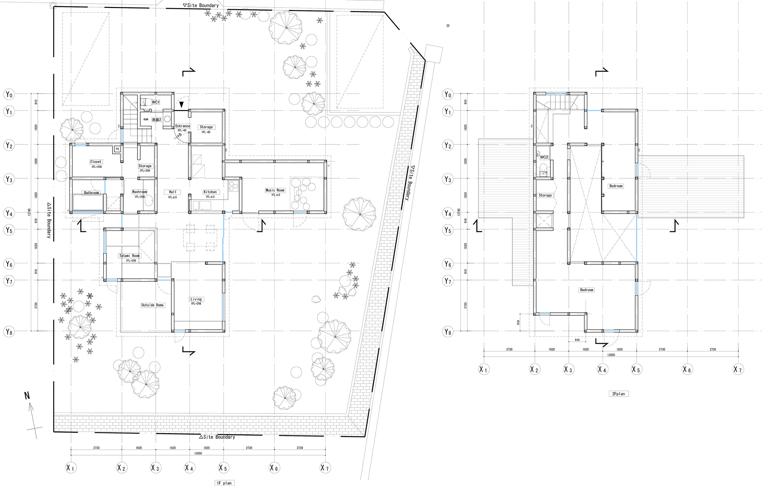 House with Cross-shaped Earthen Floor by Fukei design - 谷德设计网