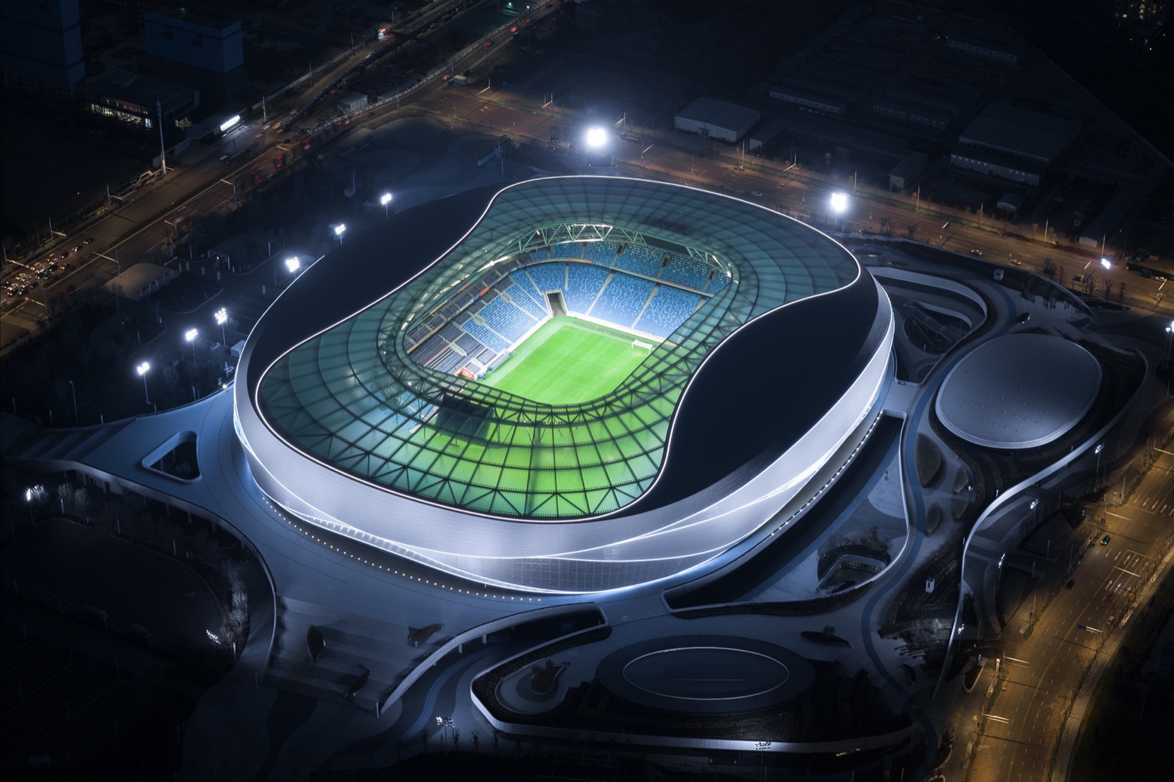 Qingdao Youth Football Stadium by China Southwest Architecture Design ...