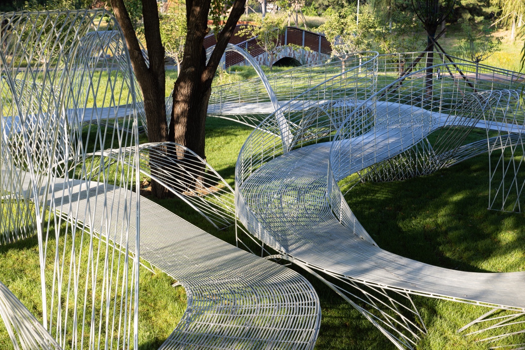 Beijing yongding park open air concept art museum by Kong Xiangwei ...