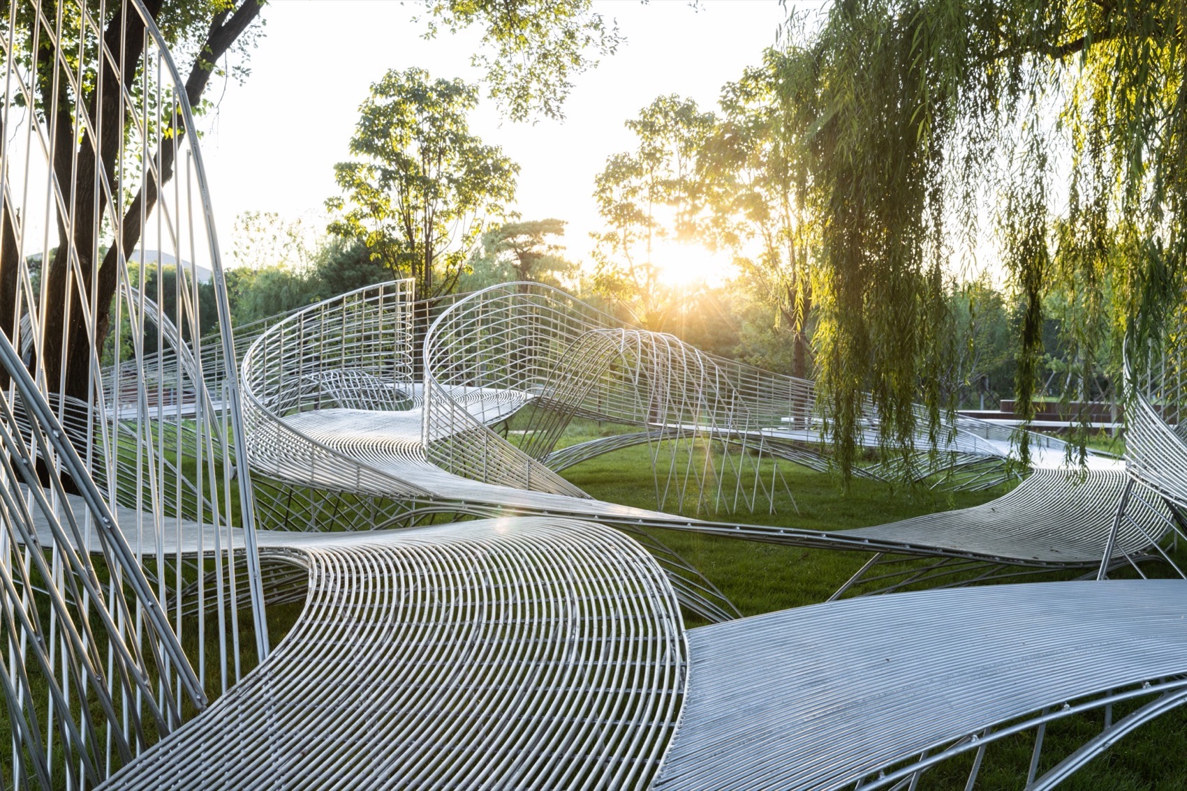 Beijing yongding park open air concept art museum by Kong Xiangwei ...