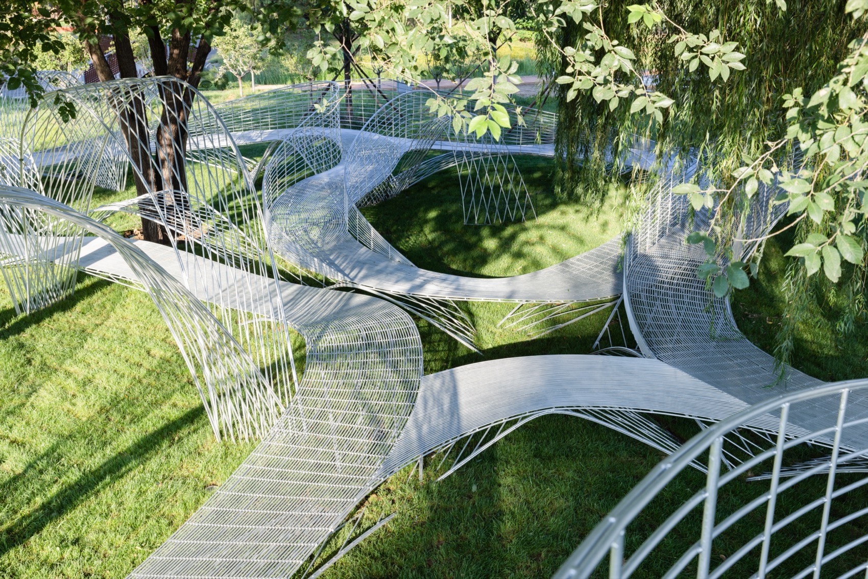 Beijing yongding park open air concept art museum by Kong Xiangwei ...