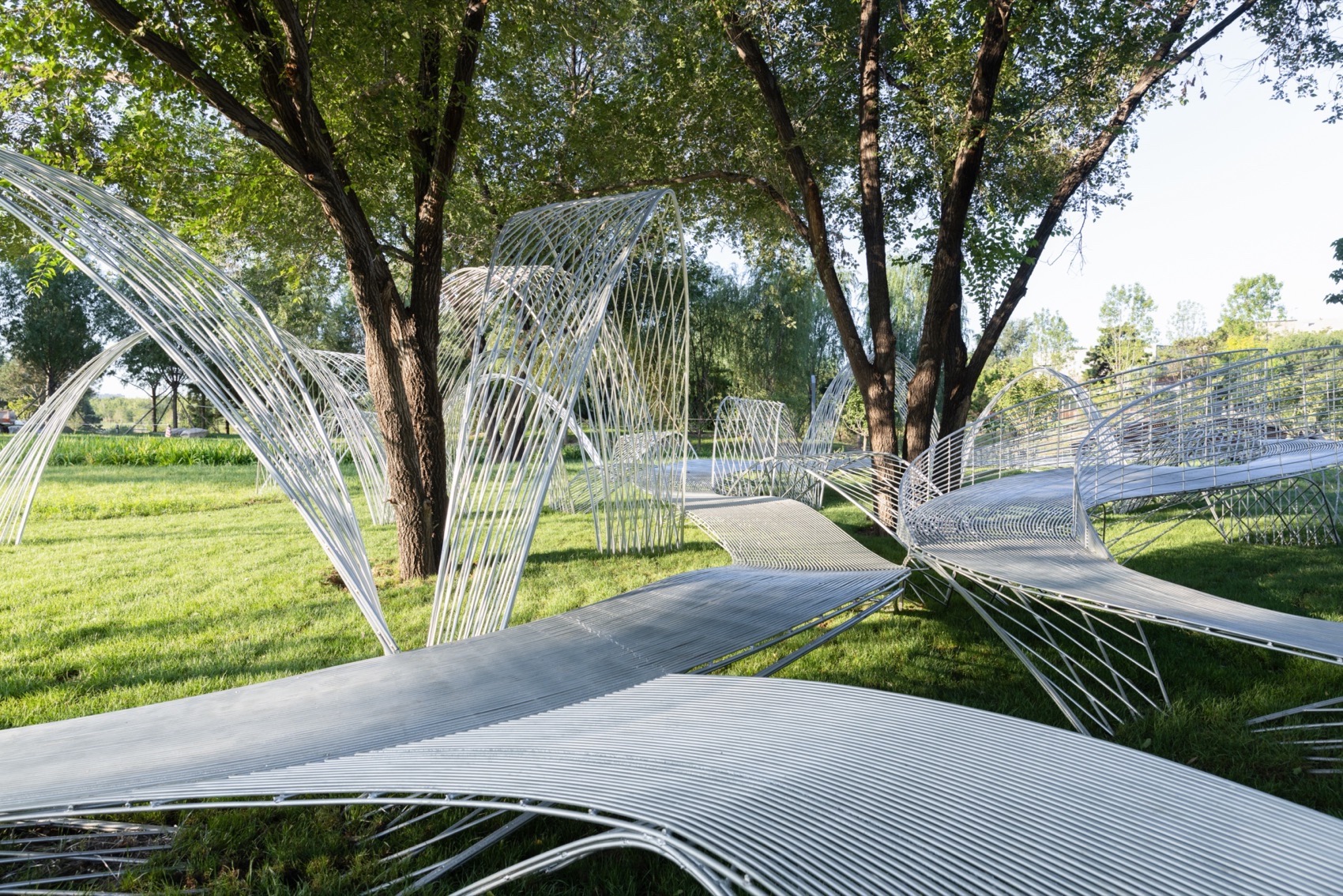 Beijing yongding park open air concept art museum by Kong Xiangwei ...