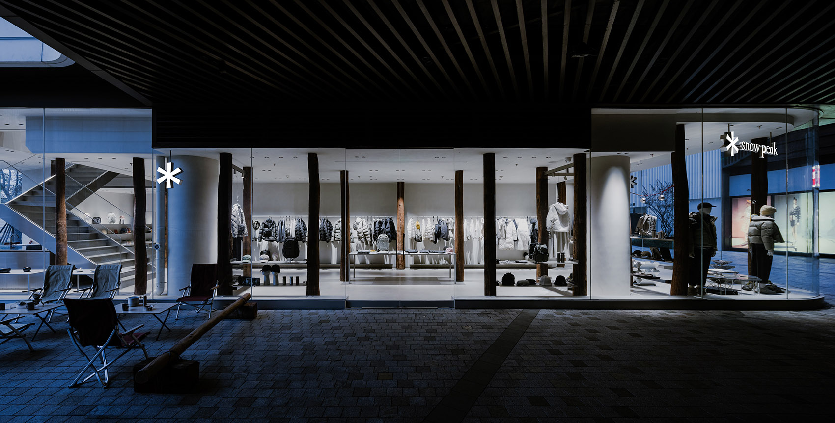 Snow Peak TaiKoo Li Qian Tan Store by kooo architects - 谷德设计网