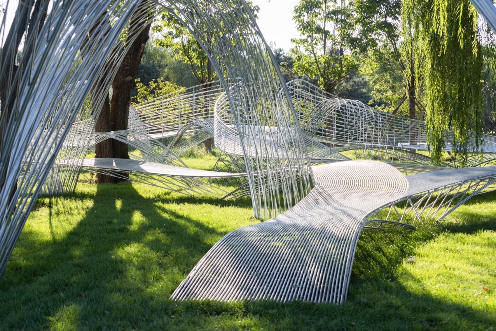 Beijing yongding park open air concept art museum by Kong Xiangwei ...