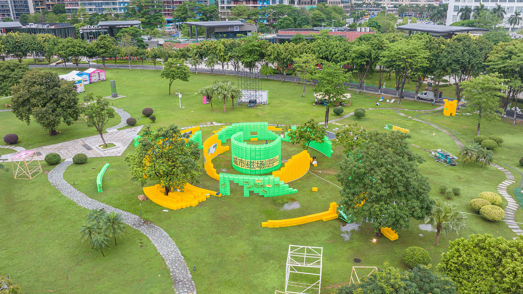 “Urban Magnetic Field” Exhibition Installation by Daxing Jizi Design ...