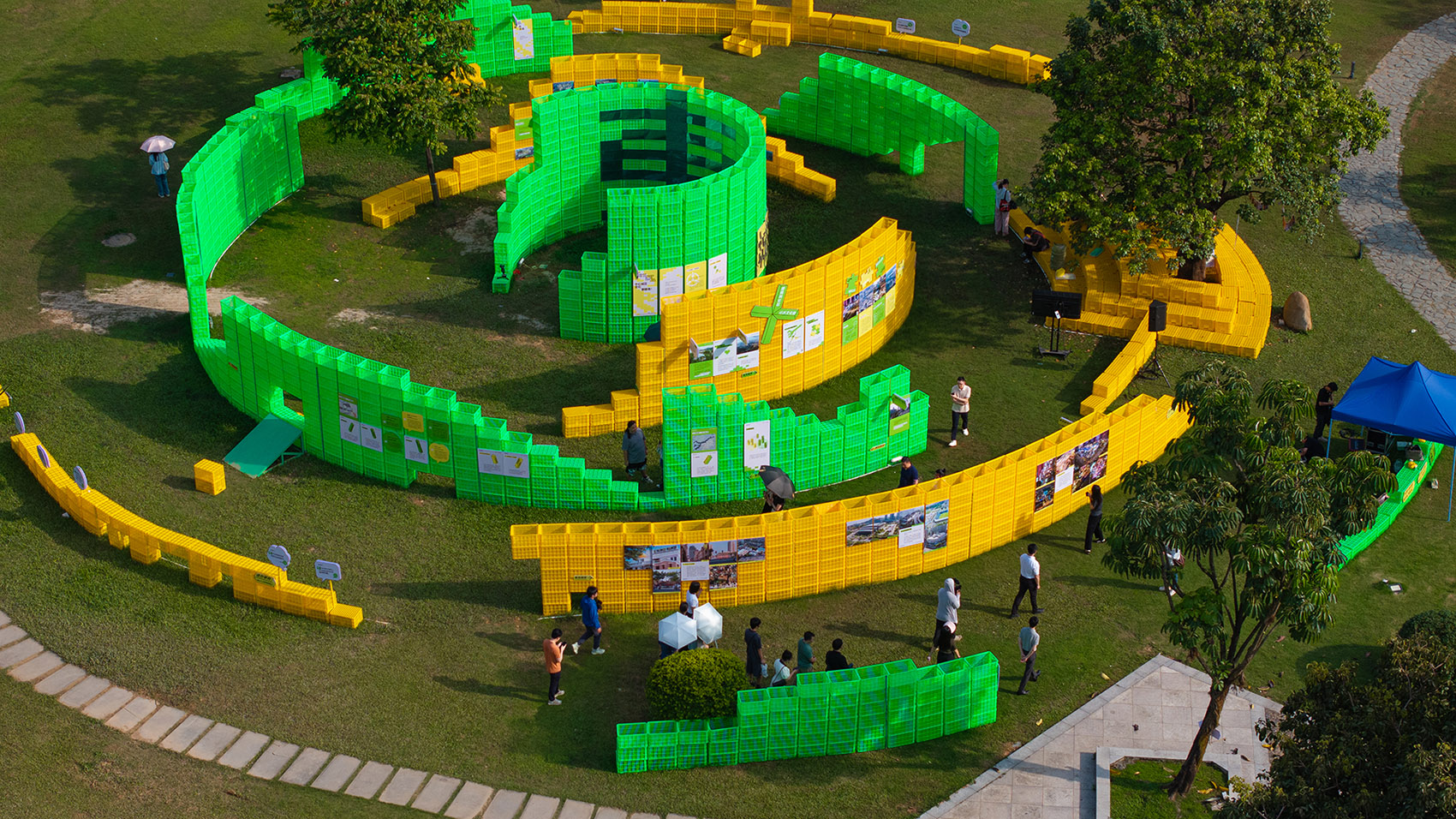 “Urban Magnetic Field” Exhibition Installation by Daxing Jizi Design ...