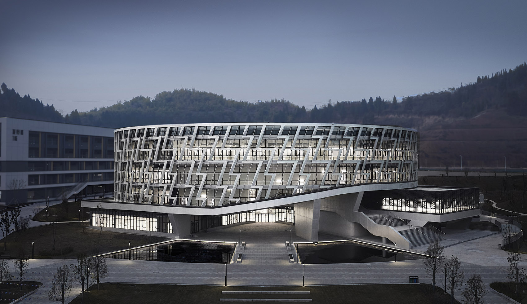 Library of Chongqing Electric Power College by Gu Zhihong Studio, AATU ...