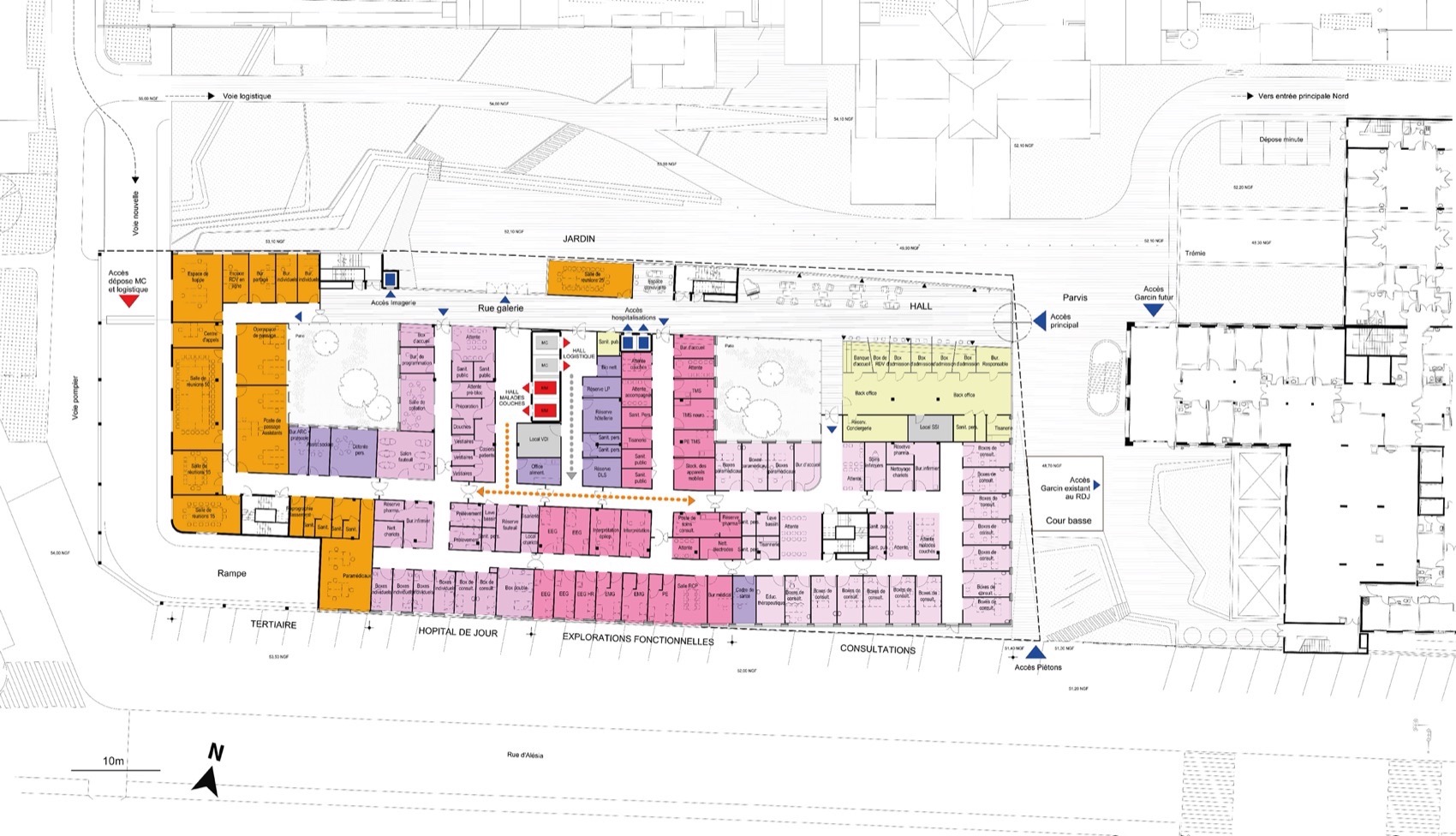 Neuroscience Center at Sainte-Anne Hospital in Paris by Pargade ...