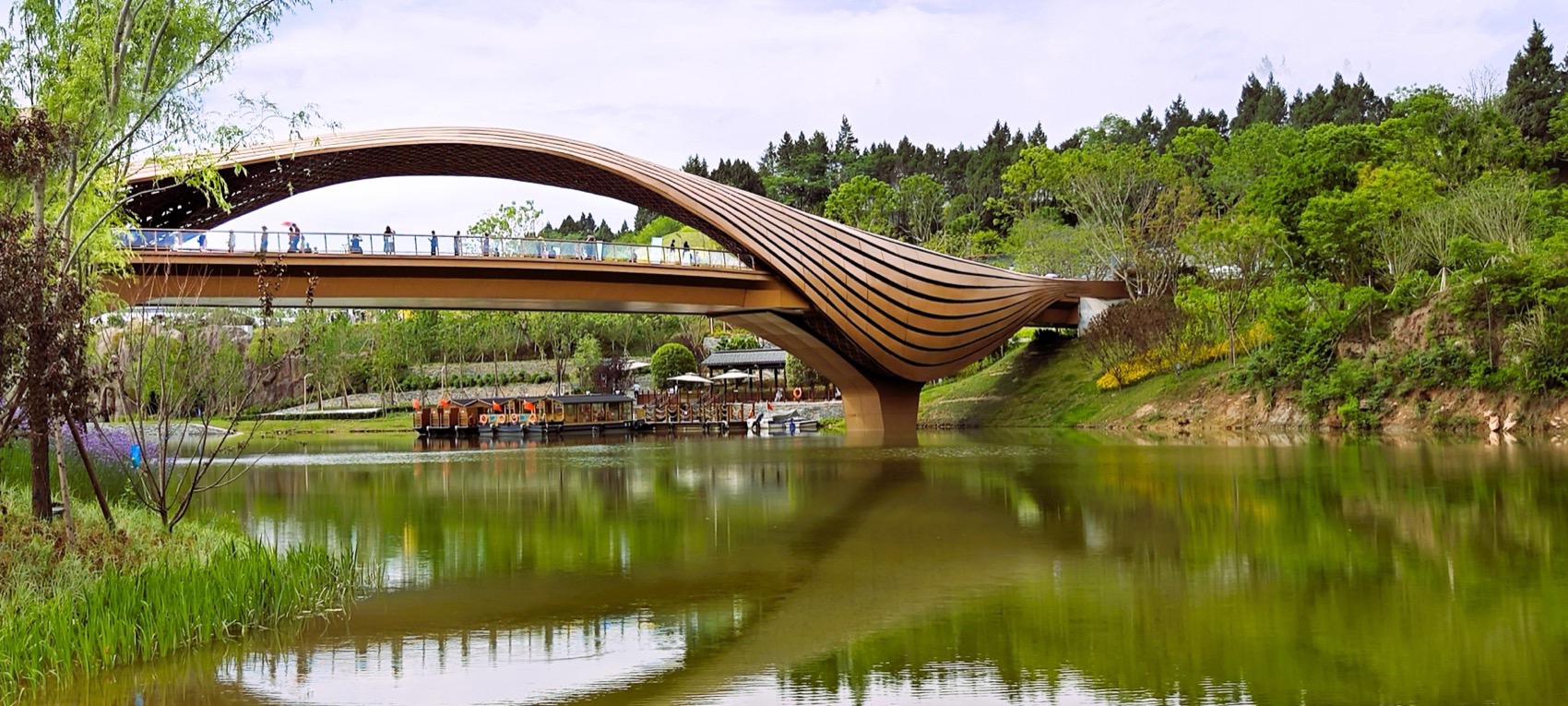 2024 Chengdu World Horticultural Expo Bamboo Bridge by T. Y. Lin ...