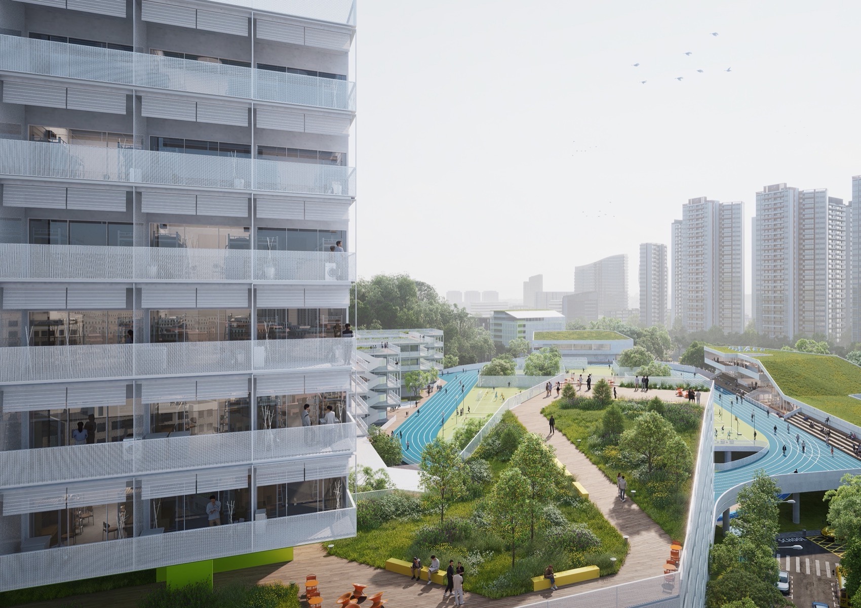 Design concept for Shenzhen No.32 Senior High School by reMIXstudio ...