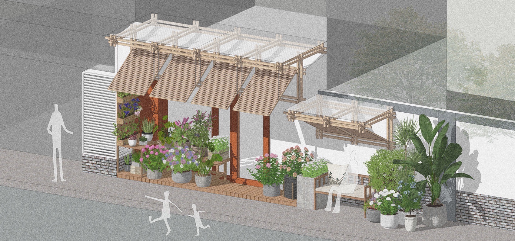 Li Eaves – The storefront renewral design for a flower and plants shop ...