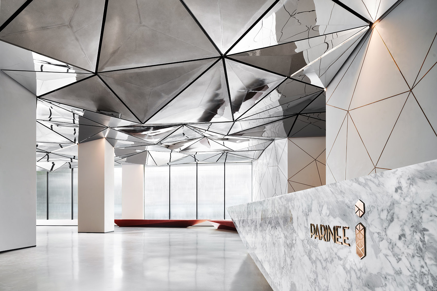 The Parinee I Tower Lobby by Studio Symbiosis - 谷德设计网