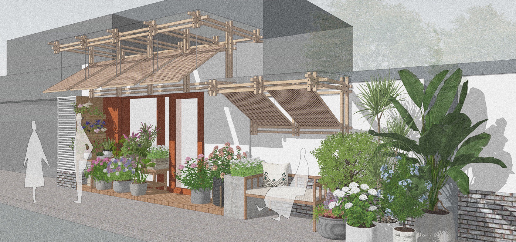 Li Eaves – The storefront renewral design for a flower and plants shop ...