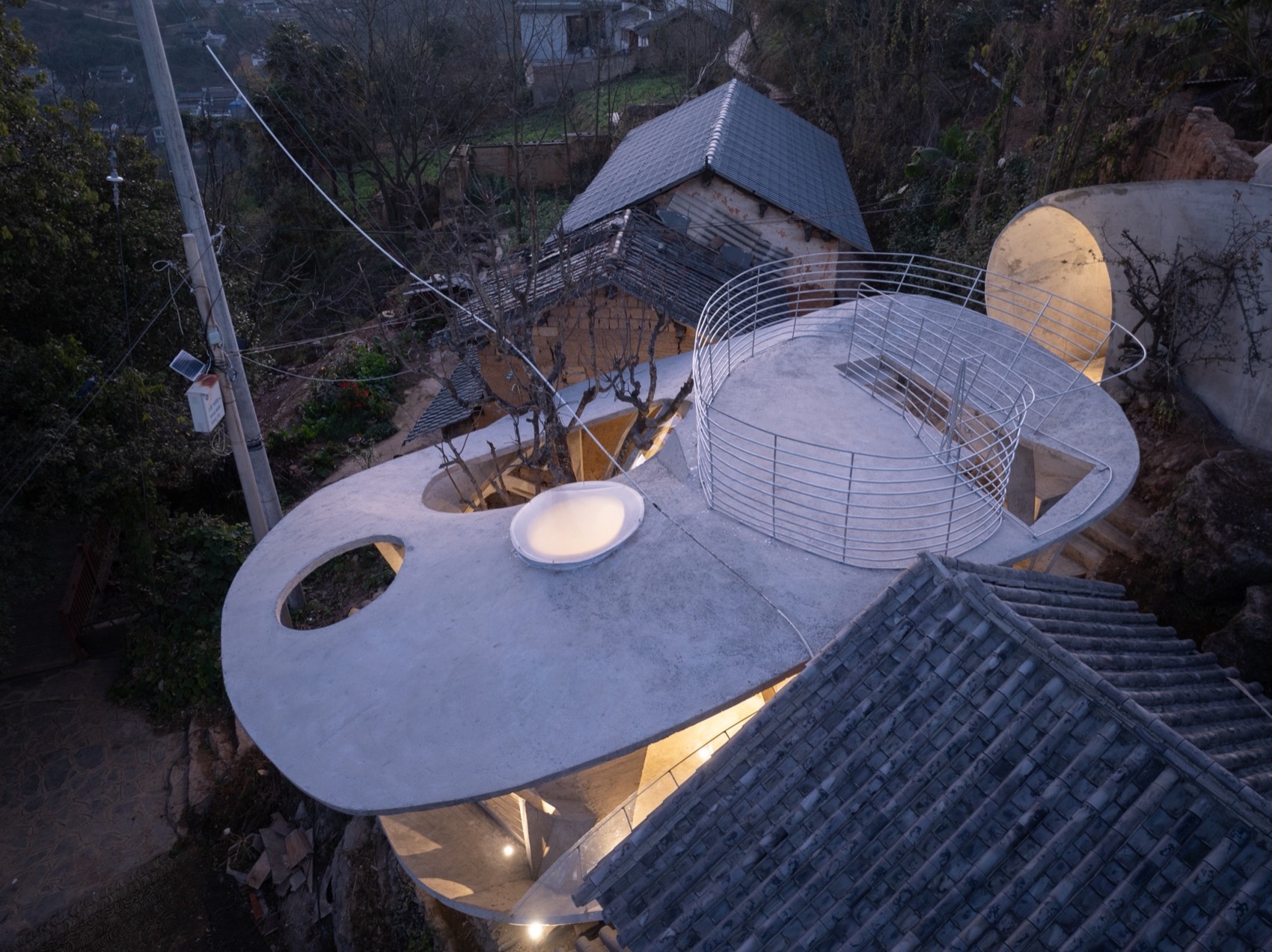 Mushroom library for Children in Yunnan by Kong Xiangwei Studio - 谷德设计网