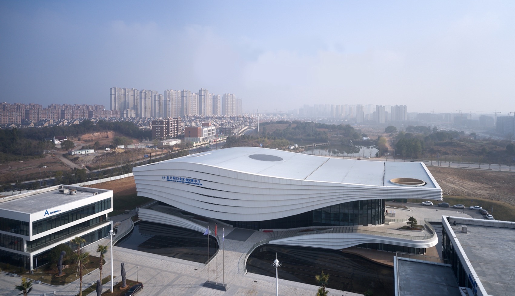 The Temporary Exhibition Hall of Jinyi Free Trade Zone by China United ...