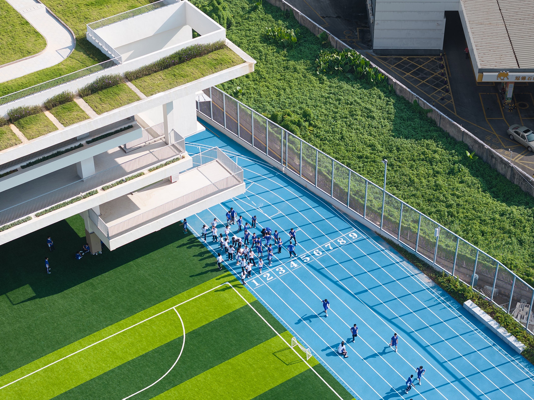 gooood archive: Campus with Elevated Sports Ground - 谷德设计网