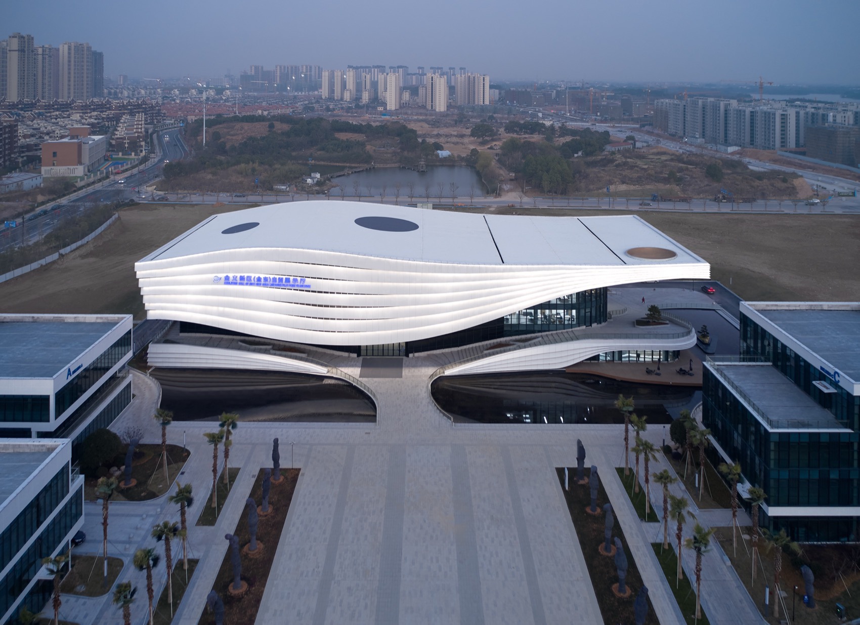 The Temporary Exhibition Hall of Jinyi Free Trade Zone by China United ...