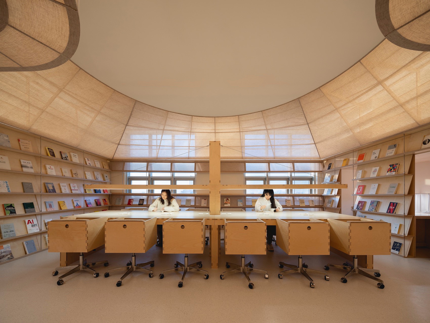 Yixin Space Study Room by Atelier d’More - 谷德设计网