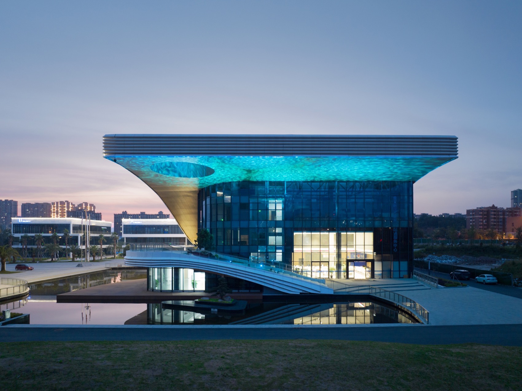 The Temporary Exhibition Hall of Jinyi Free Trade Zone by China United ...