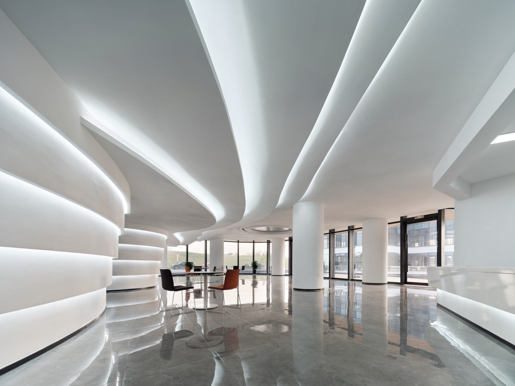 The Temporary Exhibition Hall of Jinyi Free Trade Zone by China United ...