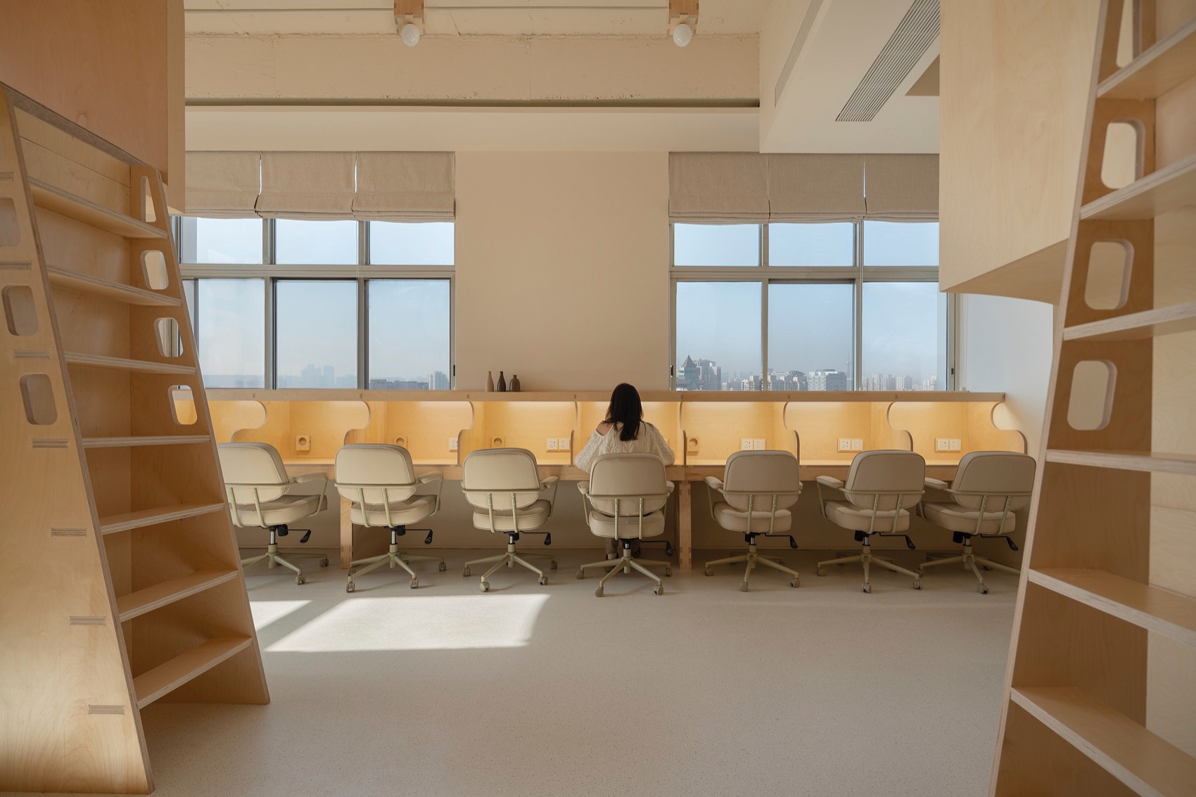 Yixin Space Study Room by Atelier d’More - 谷德设计网