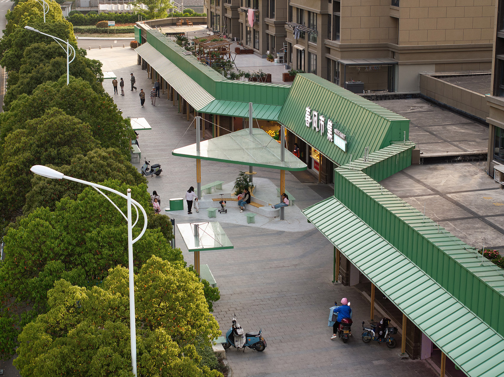 Breeze Market by Displacement architectural design - 谷德设计网