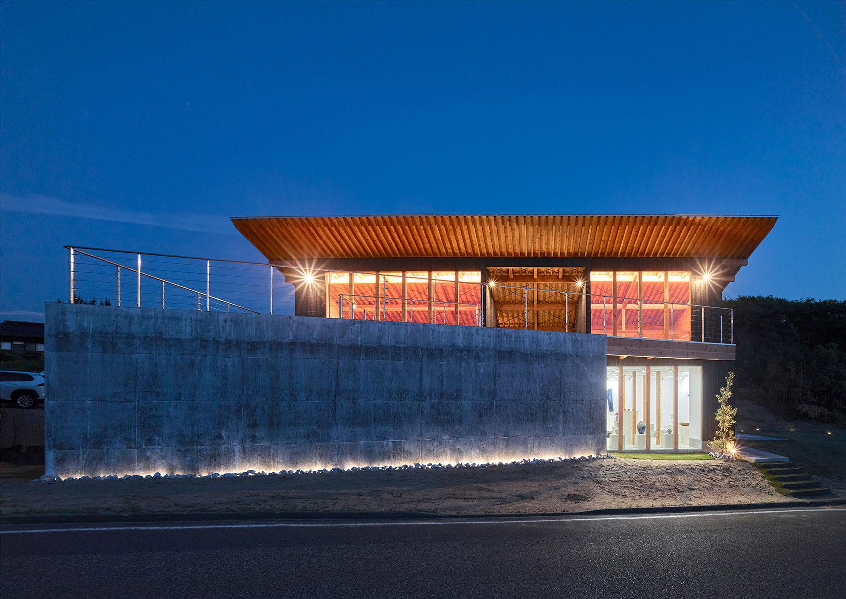 Kugami Terrace sunset cafe and small gallery by REPLUS Co., Ltd. - 谷德设计网