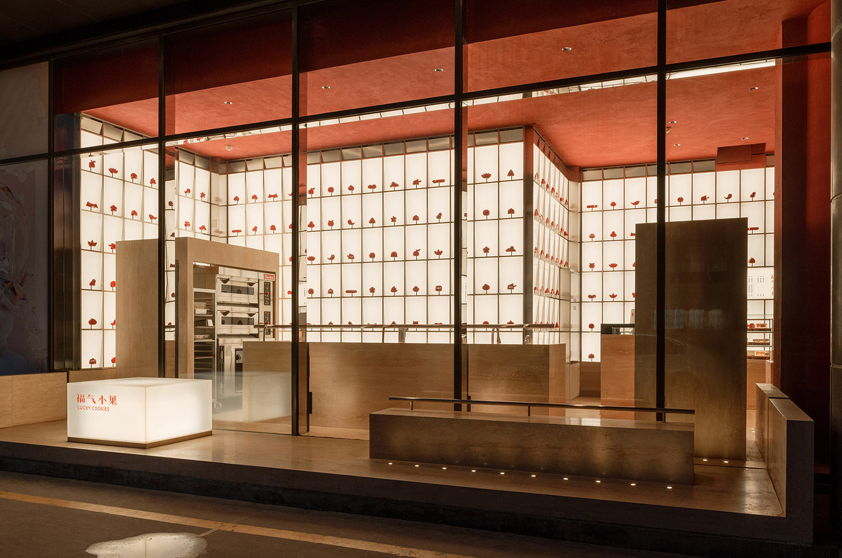 Lucky Cookies Bakery: The dissolved border of display window by Studio ...