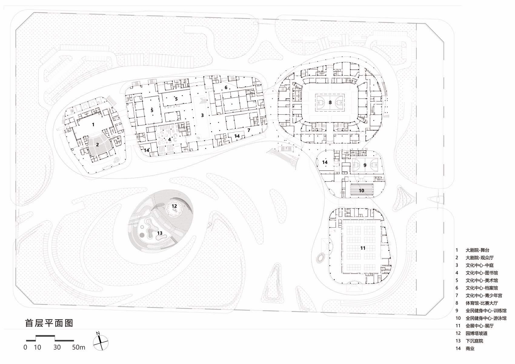 Dingzhou Cultural and Sports Center by THAD - 谷德设计网