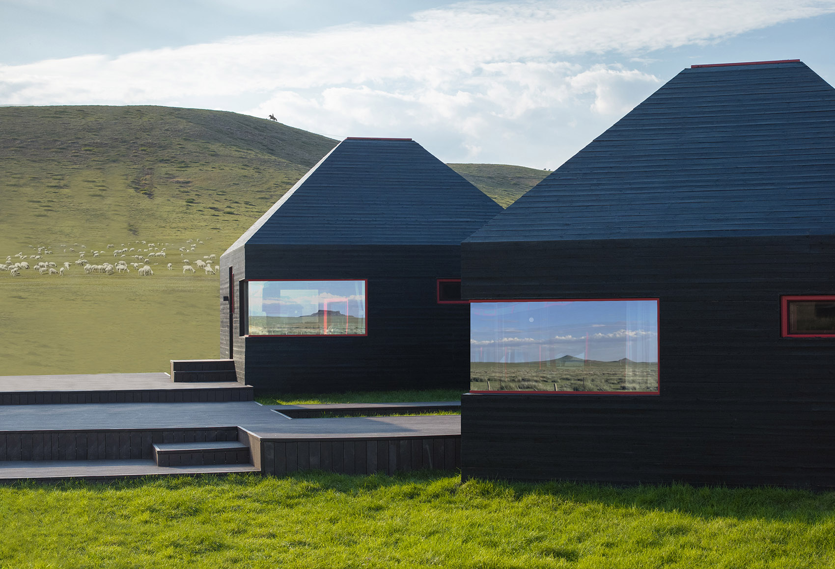 Ulanhad Volcano Hotless Cosmic Grassland New Camp by Ger Atelier - 谷德设计网