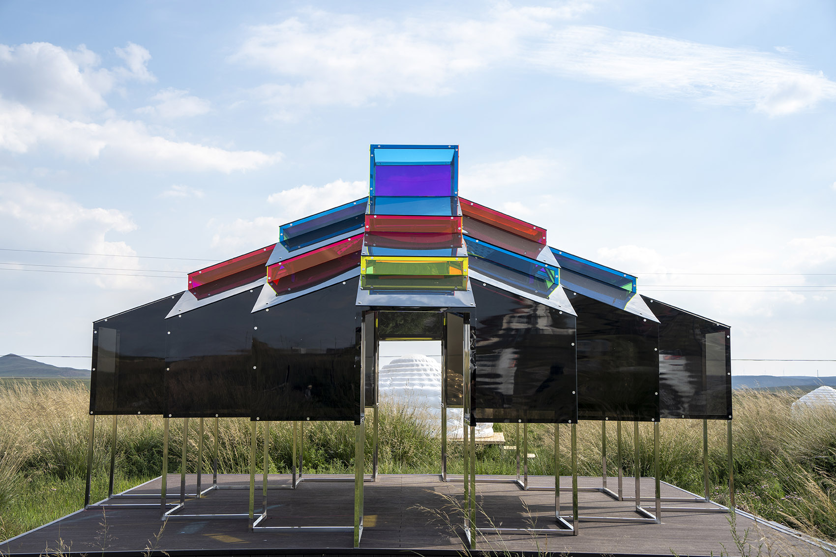Modern Mongolian Ger Installation – Hotless Pavilion by Ger ...