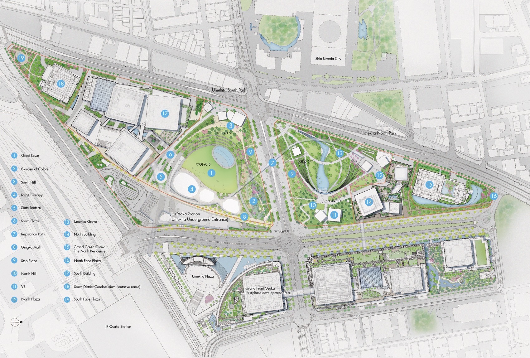 Grand Green Osaka by GGN + Nikken Sekkei + Mitsubishi Jisho Design ...