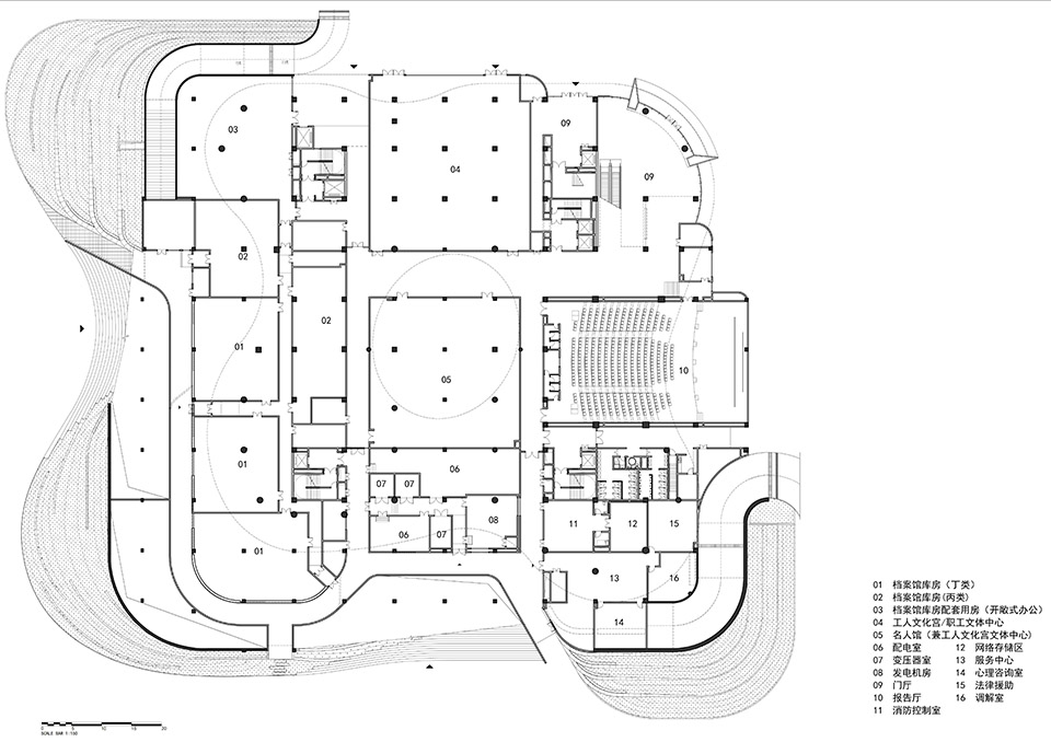 Yangjiang Cultural Center by Architectural Design & Research Institute ...