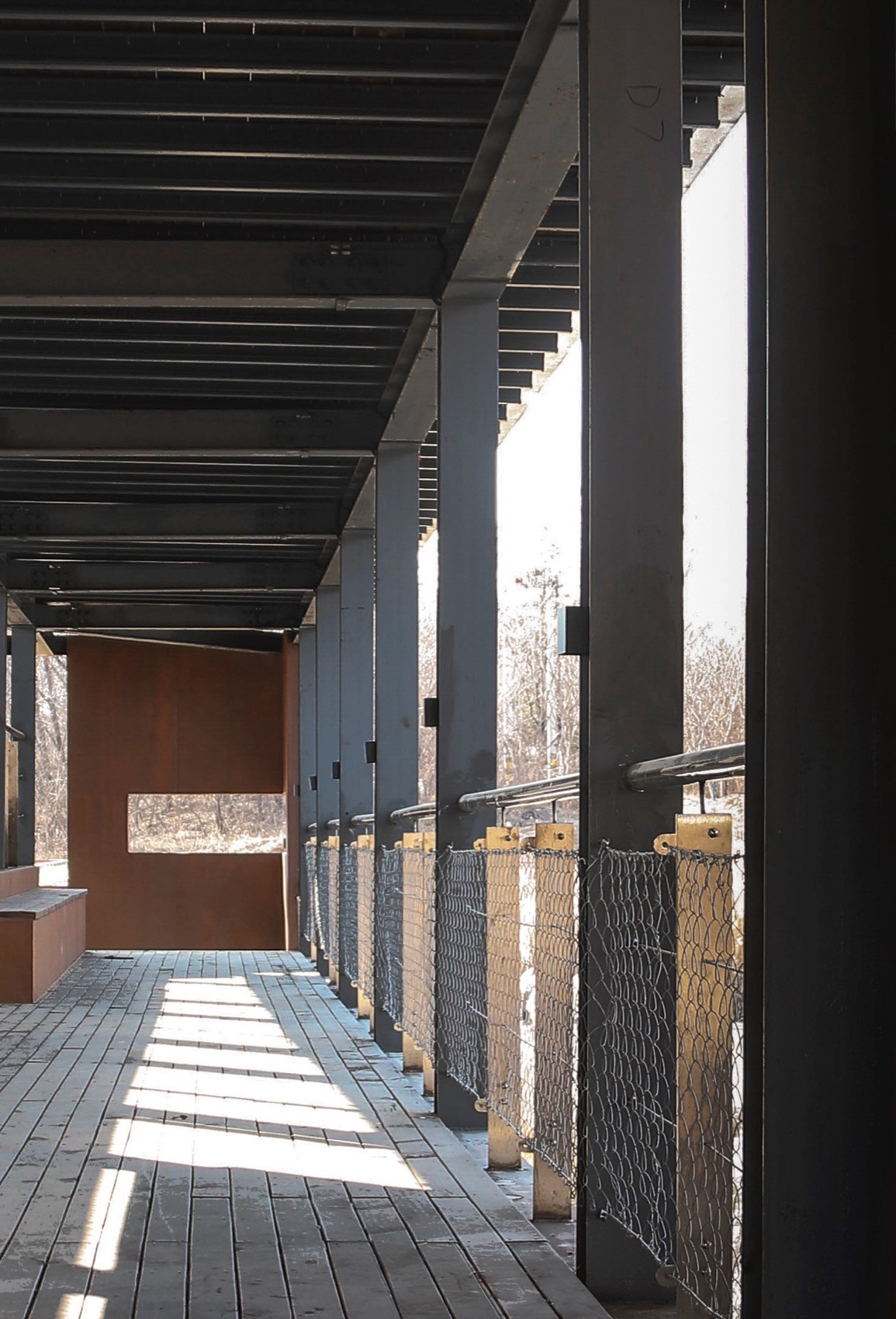 Reed Pavilion, Bird-watching Tower –Park service building series in ...