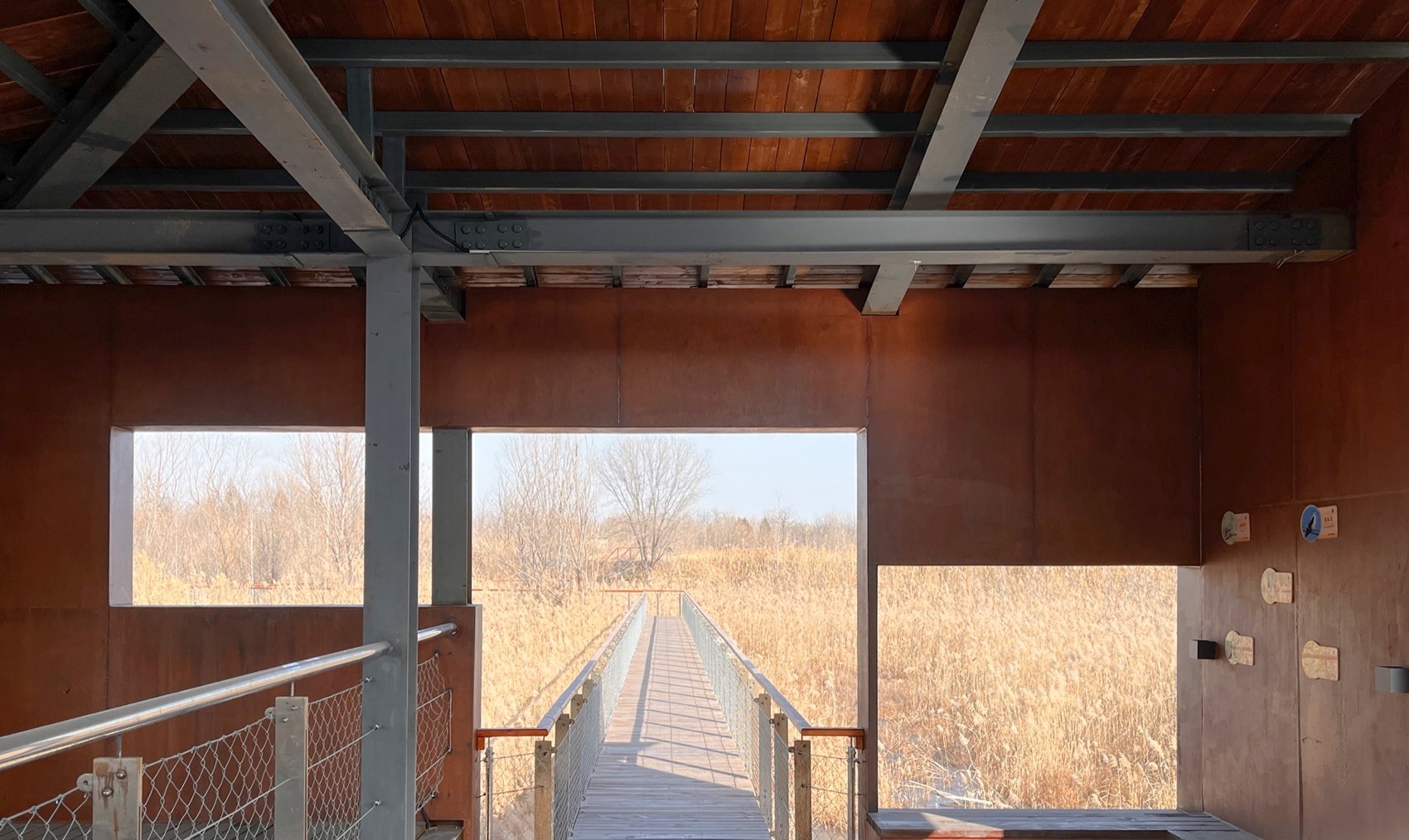 Reed Pavilion, Bird-watching Tower –Park service building series in ...
