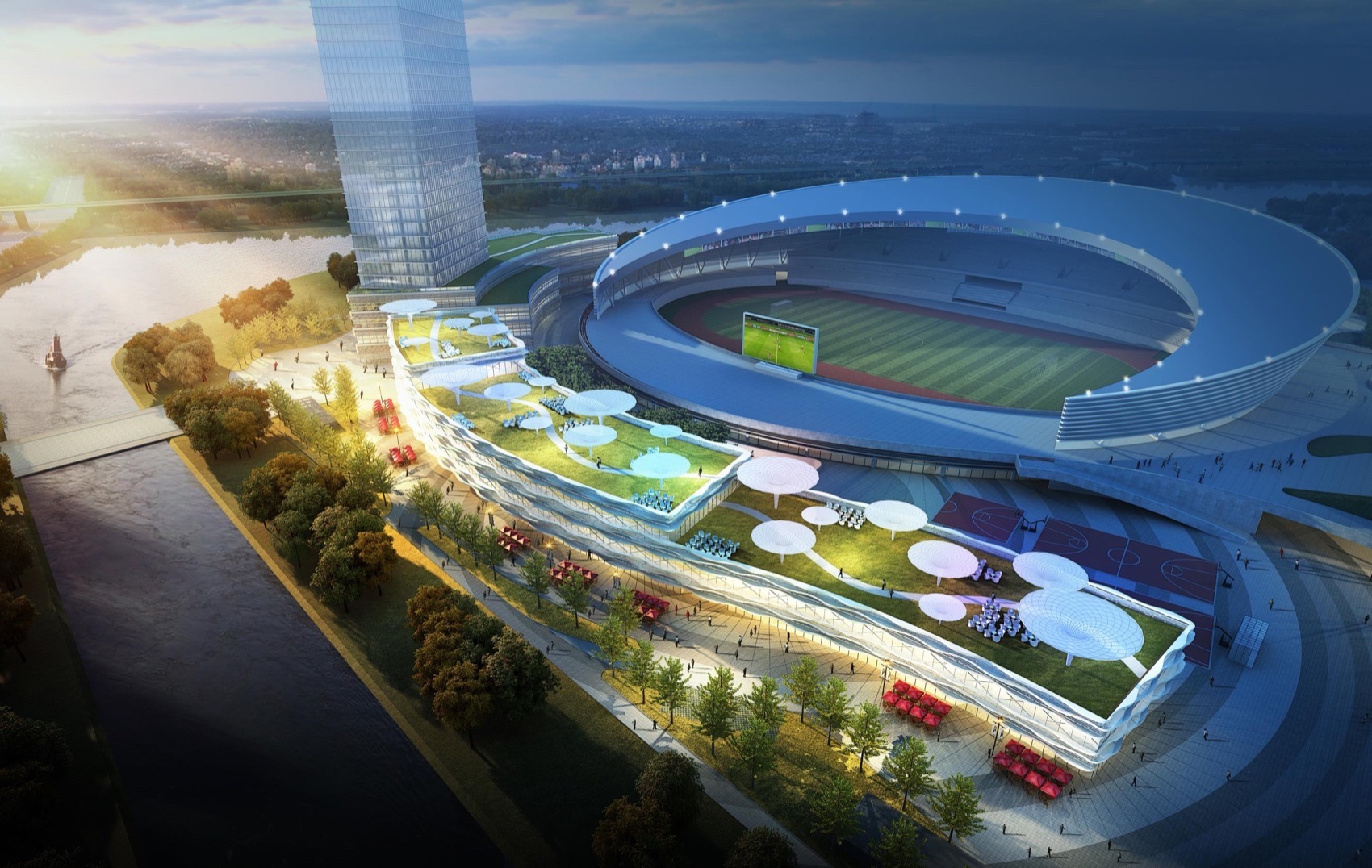 Wenzhou Ouhai Olympic Sports Center by CSADI - 谷德设计网
