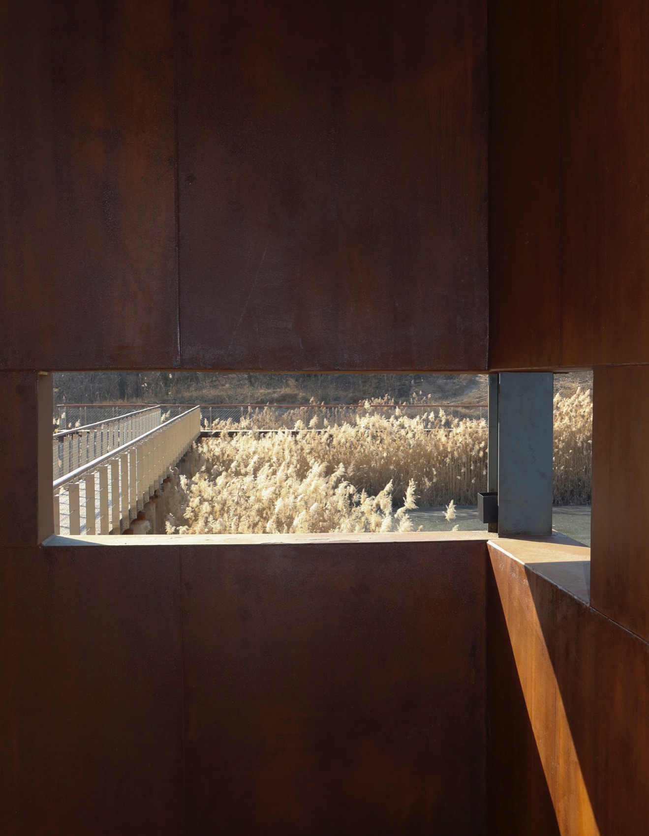 Reed Pavilion, Bird-watching Tower –Park service building series in ...