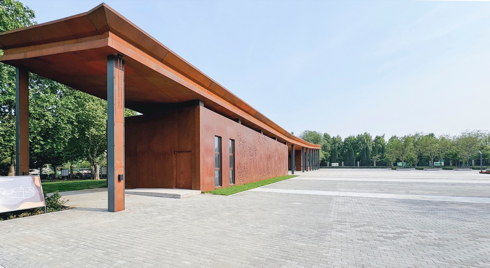 Reed Pavilion, Bird-watching Tower –Park service building series in ...