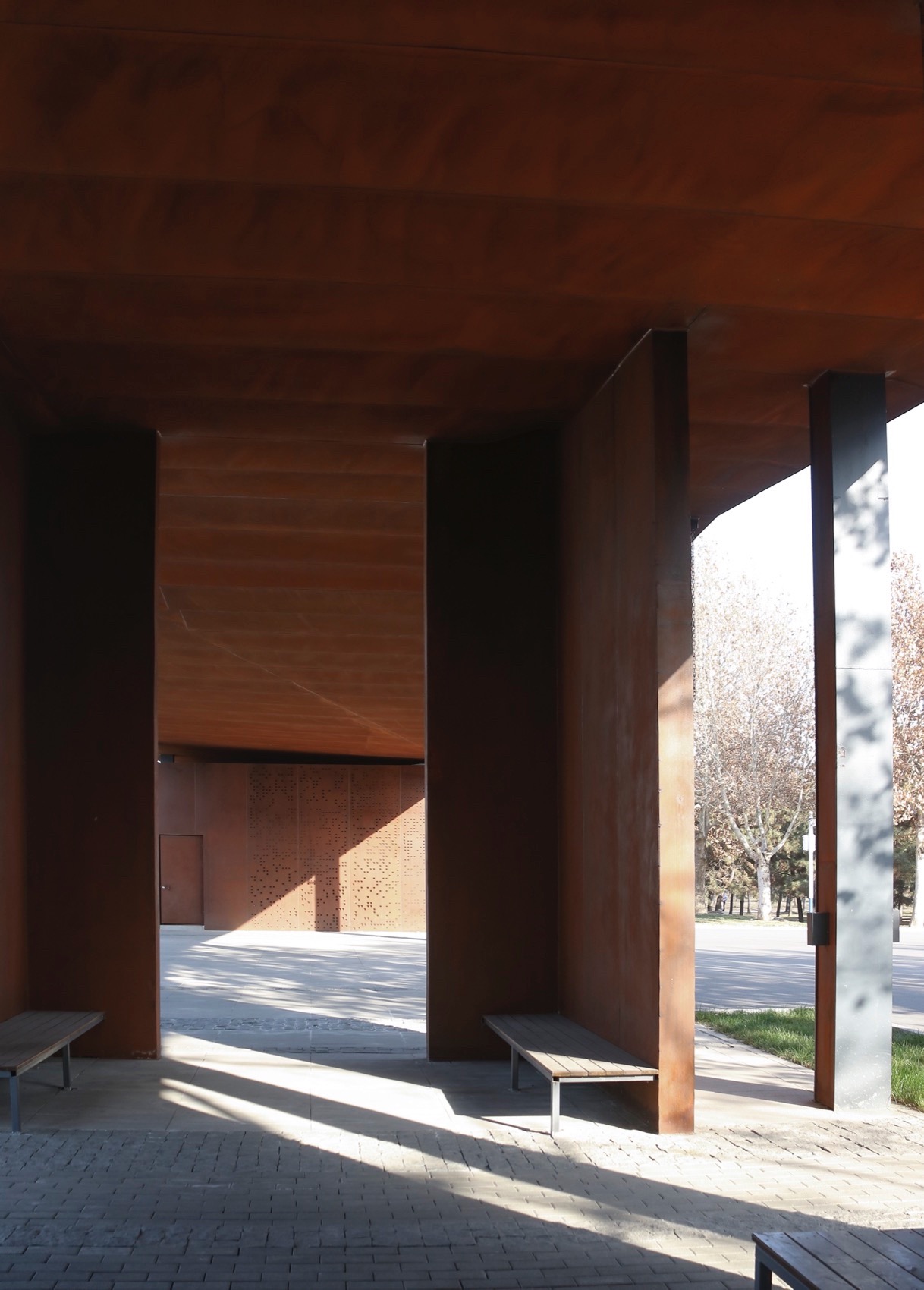Reed Pavilion, Bird-watching Tower –Park service building series in ...