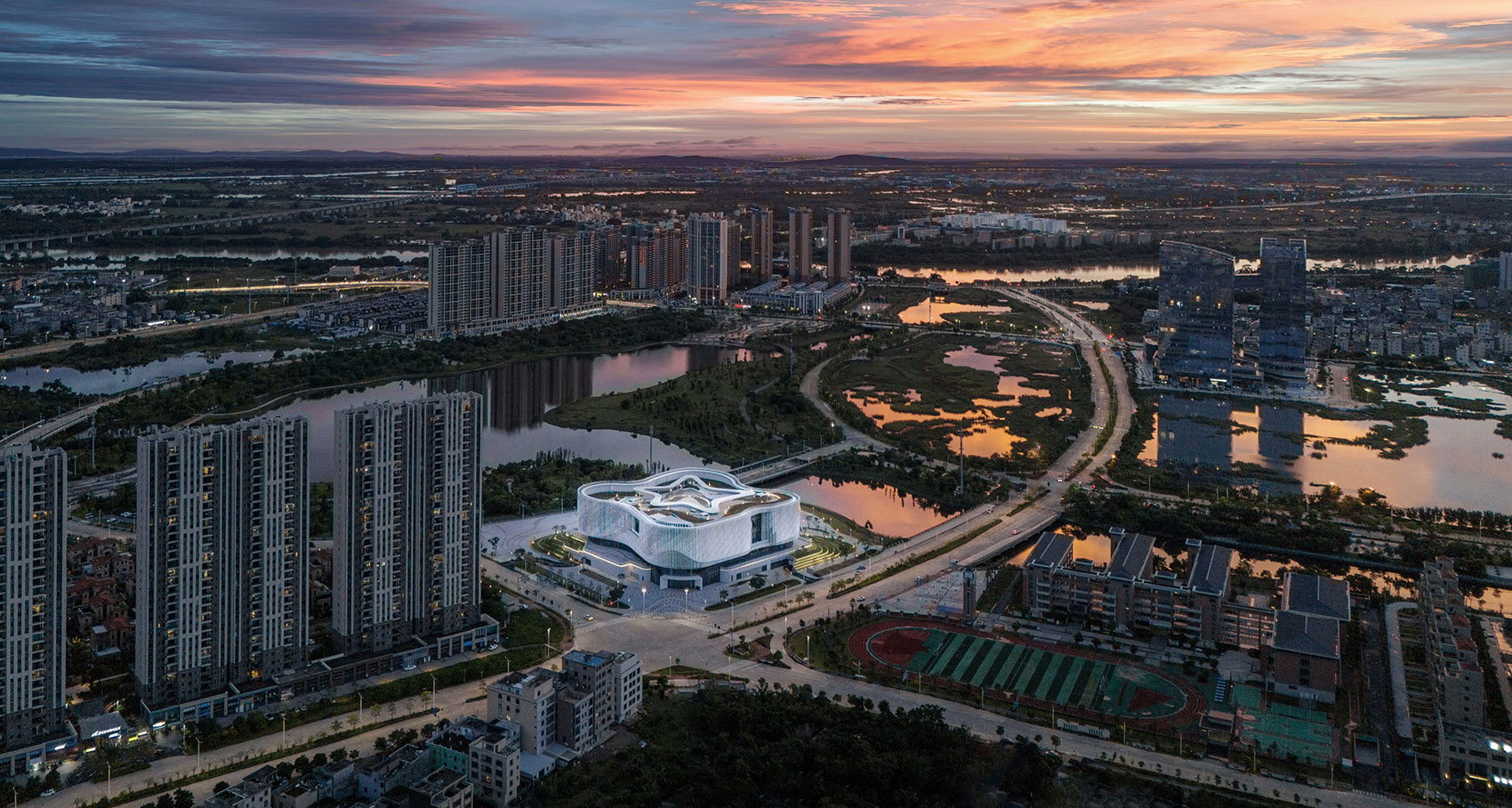 Yangjiang Cultural Center by Architectural Design & Research Institute ...