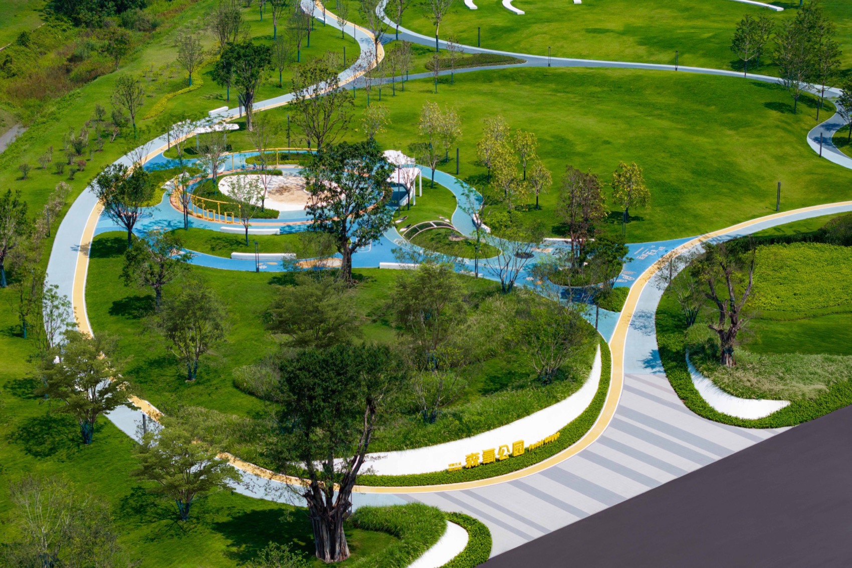 Park design around Heyou Hospital by REMAC TY - 谷德设计网