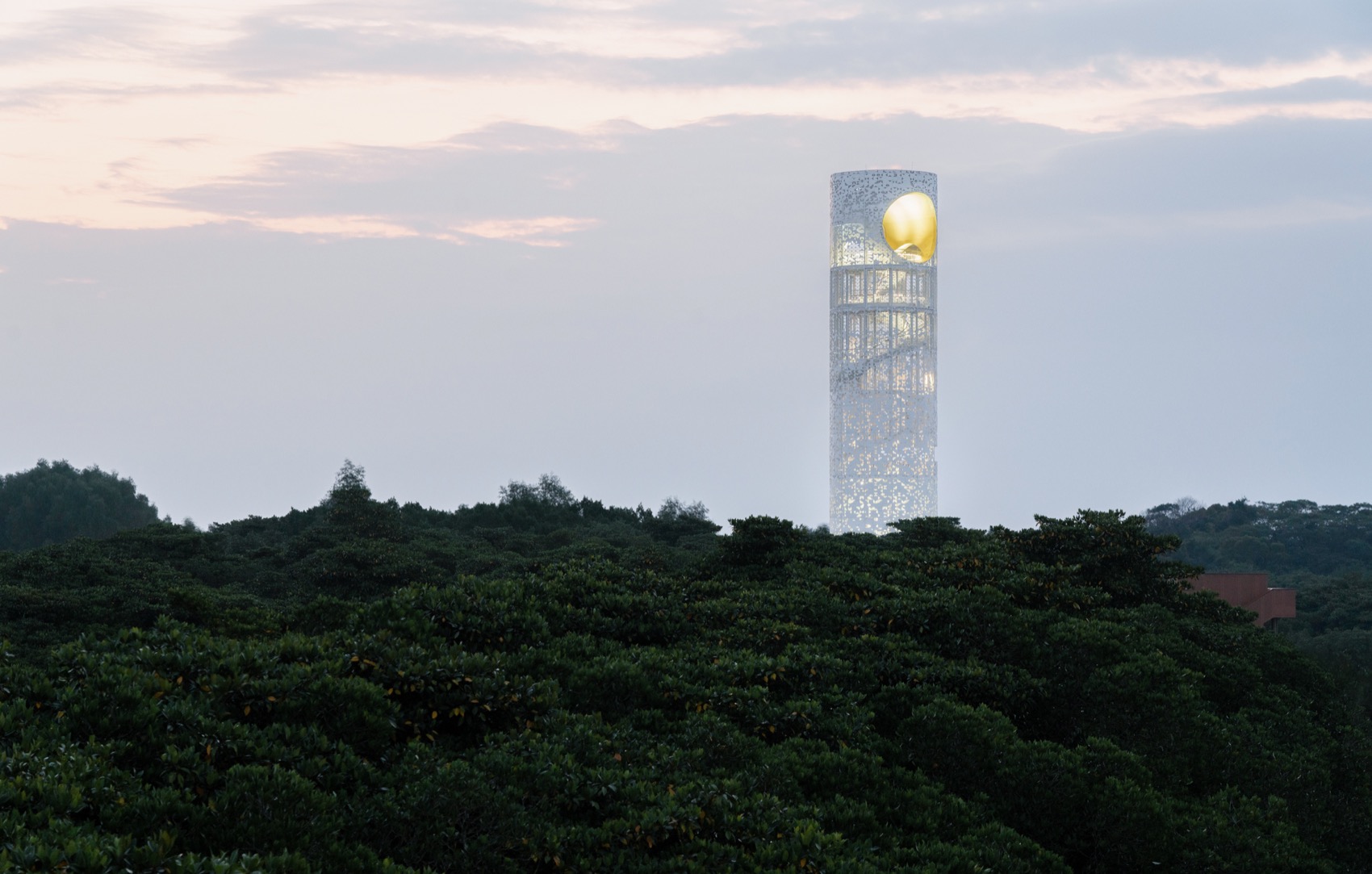 Observation Tower of Dongzhai Harbor Mangrove Natural Reserve Area by ...