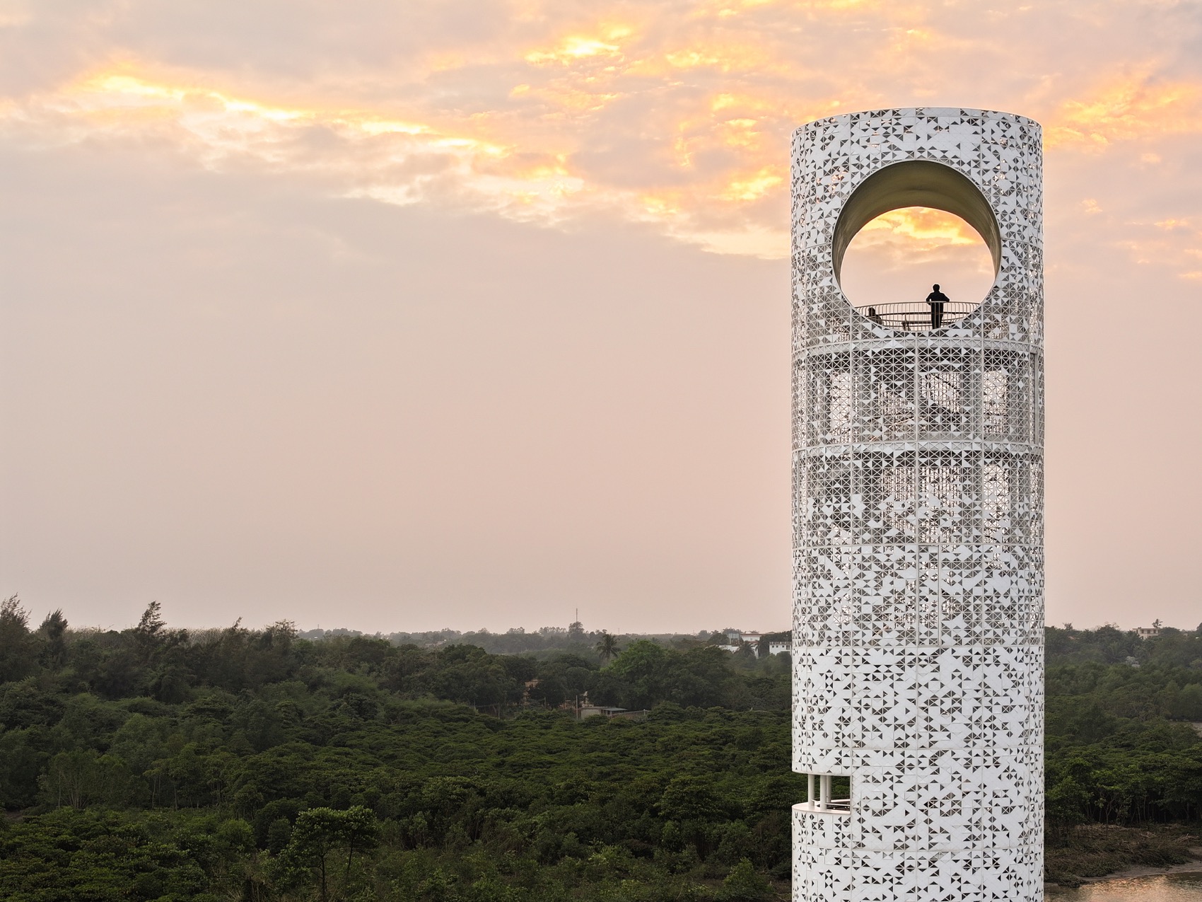 Observation Tower of Dongzhai Harbor Mangrove Natural Reserve Area by ...