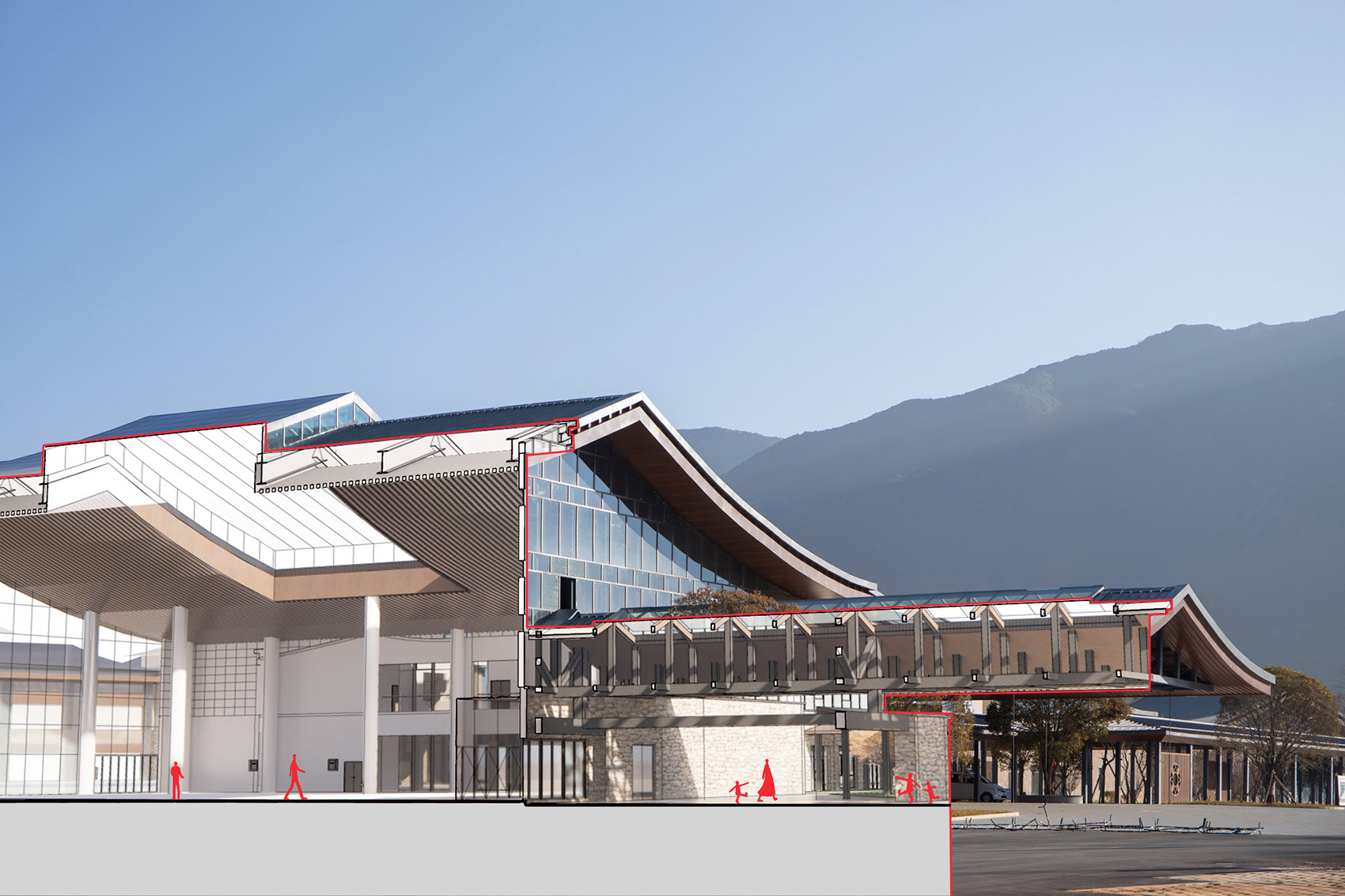 Yulong Snow Mountain Transportation Complex by THAD - 谷德设计网