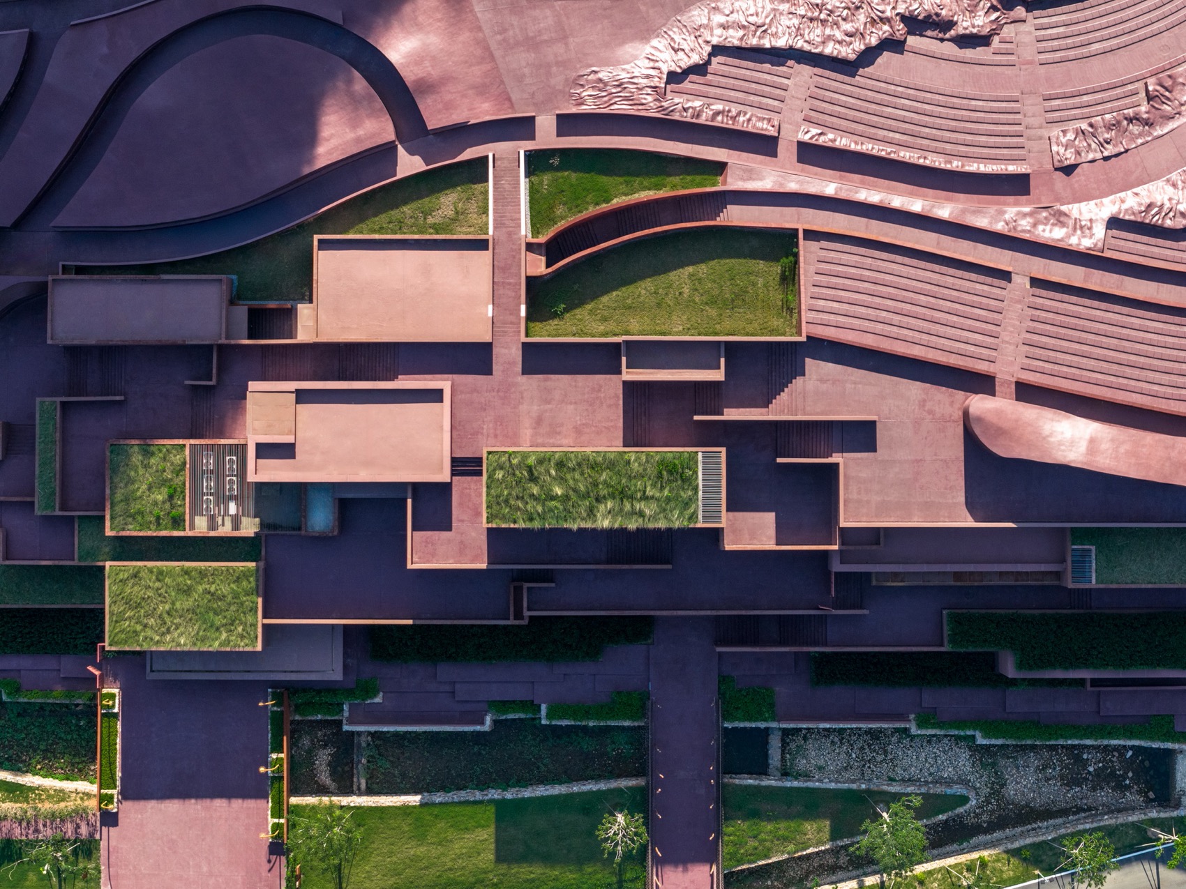 The Earth Valley Theater in Yaohu Village by GOA - 谷德设计网