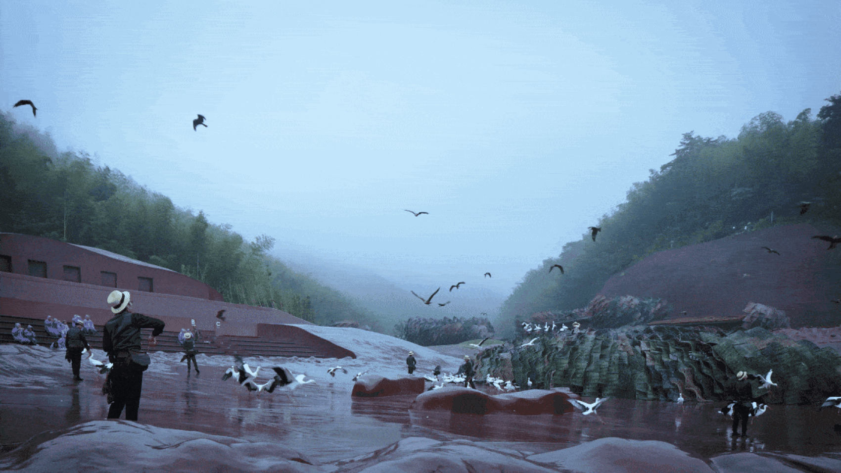 The Earth Valley Theater in Yaohu Village by GOA - 谷德设计网