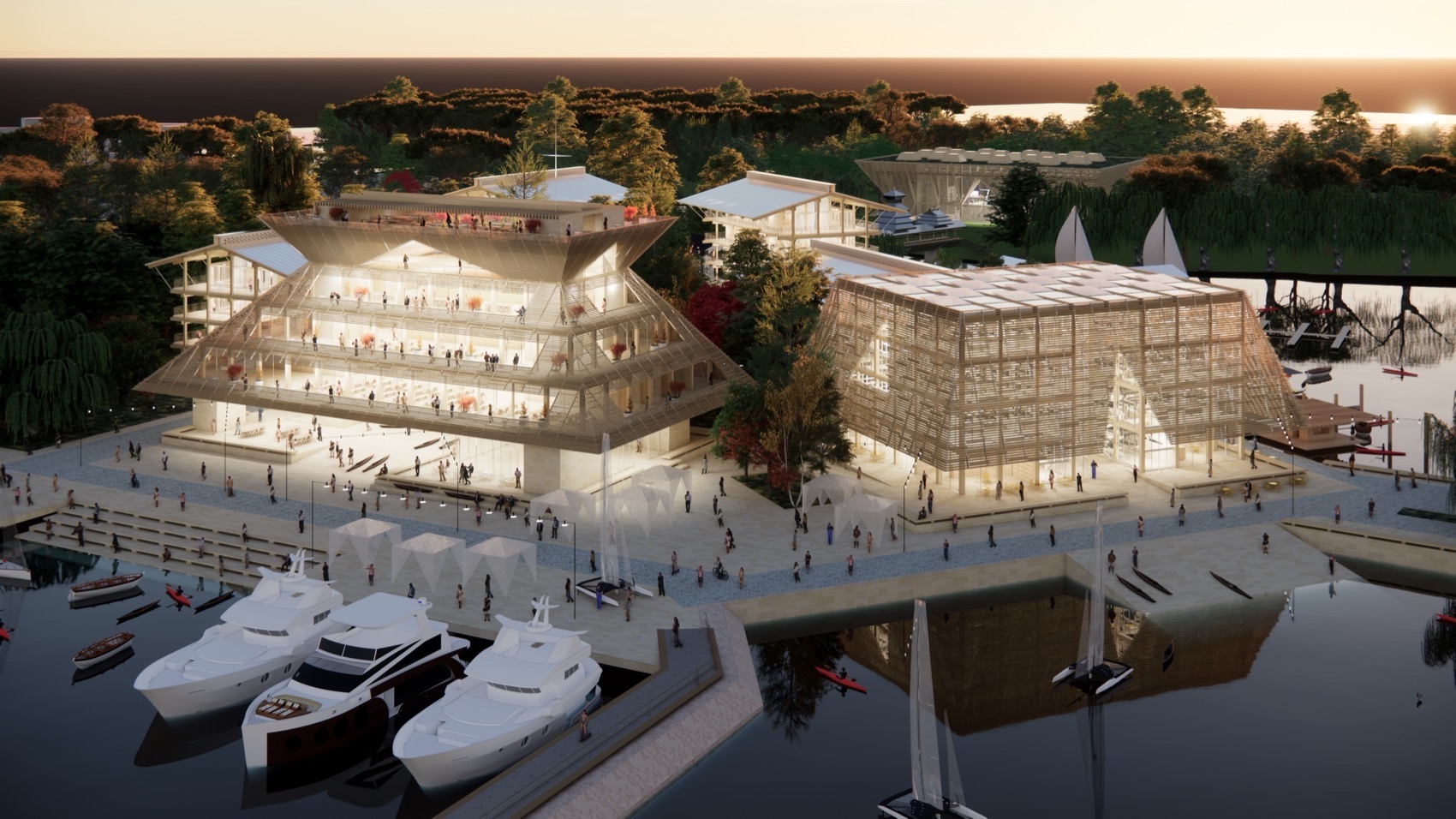 Shanghai Yacht Club Pavilion by Haptic Architects - 谷德设计网