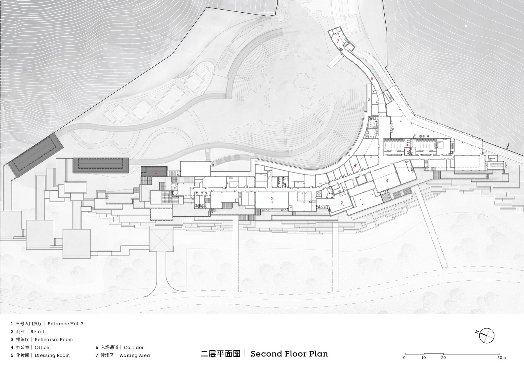 The Earth Valley Theater in Yaohu Village by GOA - 谷德设计网
